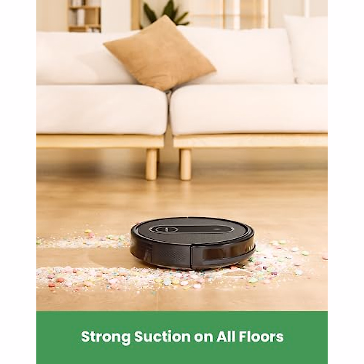 Vactidy Nimble T7 Robot Vacuum and Mop Combo, WiFi/App/Alexa/Siri Control, Robotic Vacuum Cleaner with Schedule, 2 in 1 Watertank & Dustbin, Self-Charging, Slim, Ideal for Hard Floor, Pet Hair, Carpet