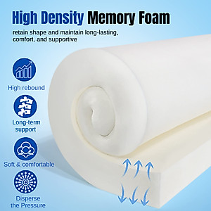 idee-home Outdoor Cushions for Patio Furniture, Outdoor Seat Cushions 24 x 24 with Fade Resistant Waterproof Removable Cover, Replacement Deep Seat Couch Chair Cushion for Yard Garden Deck