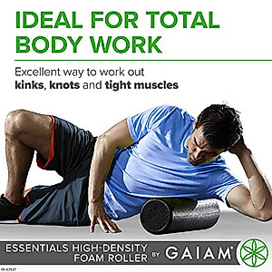 Gaiam Essentials High-Density Foam Roller 18” Teal