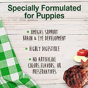 Nylabone Healthy Edibles Puppy Natural Long Lasting Dog Chew Treats Lamb & Apple Small/Regular (3 Count)