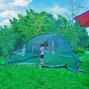 GRASOLAR Garden Pond Cover Pool Cover Protector with Net Tent Dome Net 10x8 Ft Net Prevent Fallen Leaves, Green…