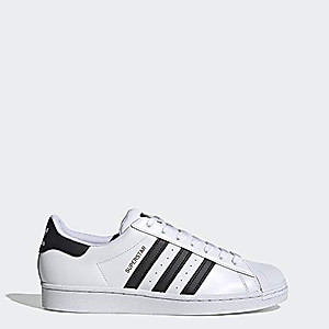 adidas Originals Men's Superstar Sneaker, White/Black/White, 9