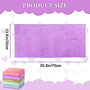 10 Pieces Guinea Pigs Blankets Hamster Fleece Cage Liners Soft Guinea Pig Accessories Small Animal Pet Blanket Sleep Bedding Mats Pet Supplies for Dog Puppy Cat (Mixed Colors, 13.8 x 29.5 Inch)