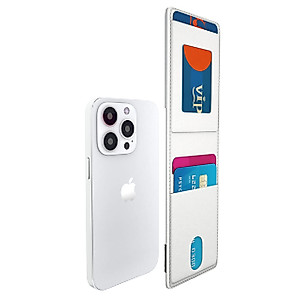 CHEAP SUNDAY for Magsafe Wallet Stand, Adjustable Magnetic Card Holder Compatible with iPhone 14/14 Plus/14 Pro/14 Pro Max and 13/12 Series (White)