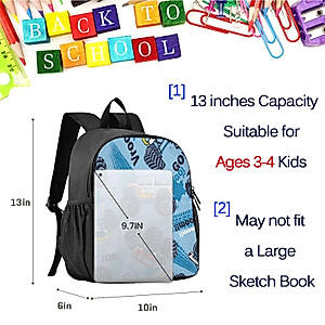 Naanle Kids Backpack for Girls Boys Monster Truck Cars Backpacks Bag Baby Rucksack for Kindergarten Elementary School