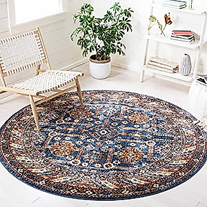 Safavieh Bijar Collection 4' x 6' Rust/Ivory BIJ653Q Traditional Oriental Distressed Non-Shedding Living Room Bedroom Area Rug