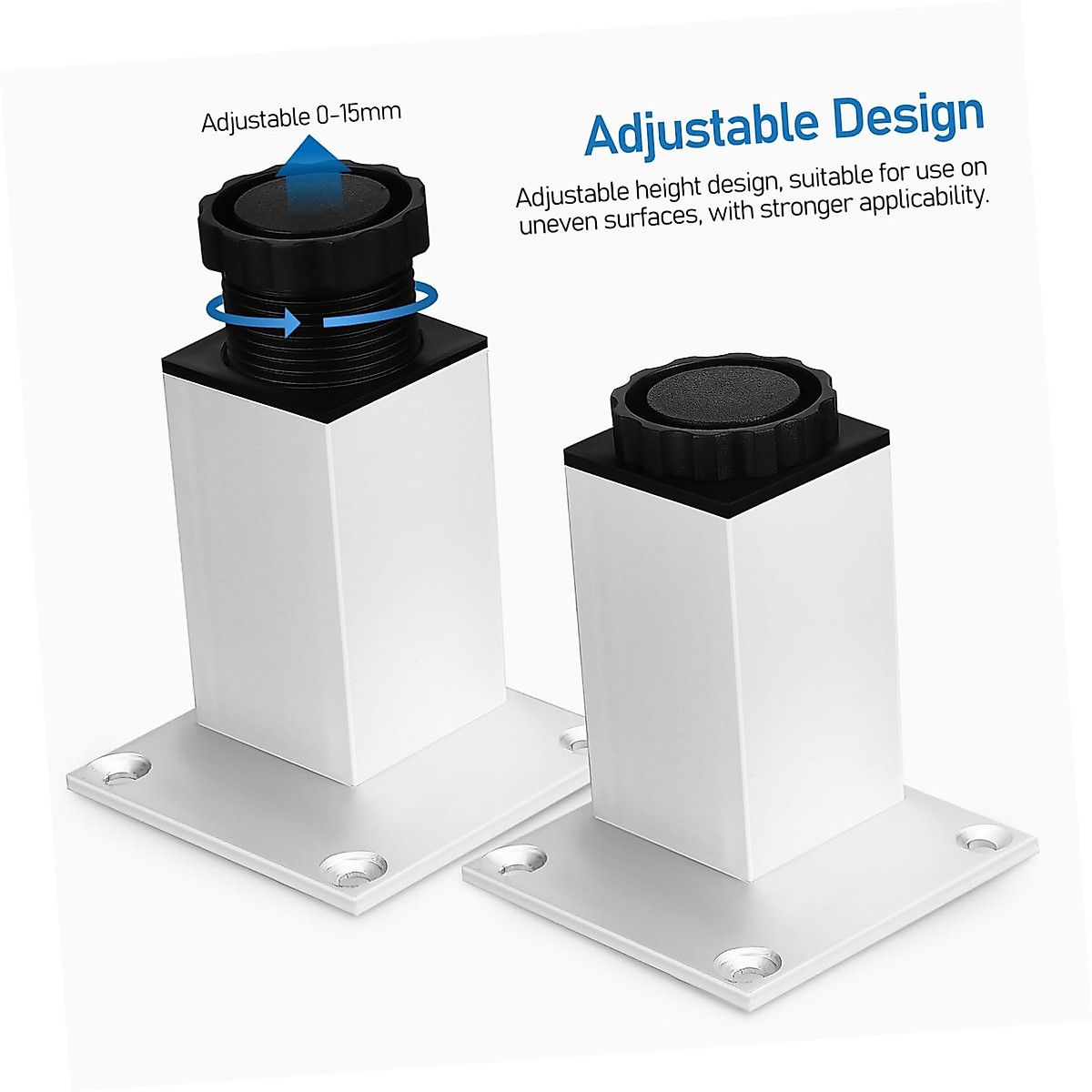 4pcs Furniture Leveling Feet Shelf Legs Furniture Levelers Leveling Feet Heavy Duty Table Stabilizers Legs Cabinet Legs Screw in Table Feet Leveling Adjustable Furniture Feet