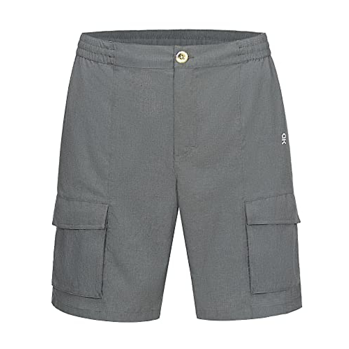 Little Donkey Andy Men's Hiking Cargo Shorts Quick Dry Lightweight Stretch Shorts for Golf Fishing (Grey L)