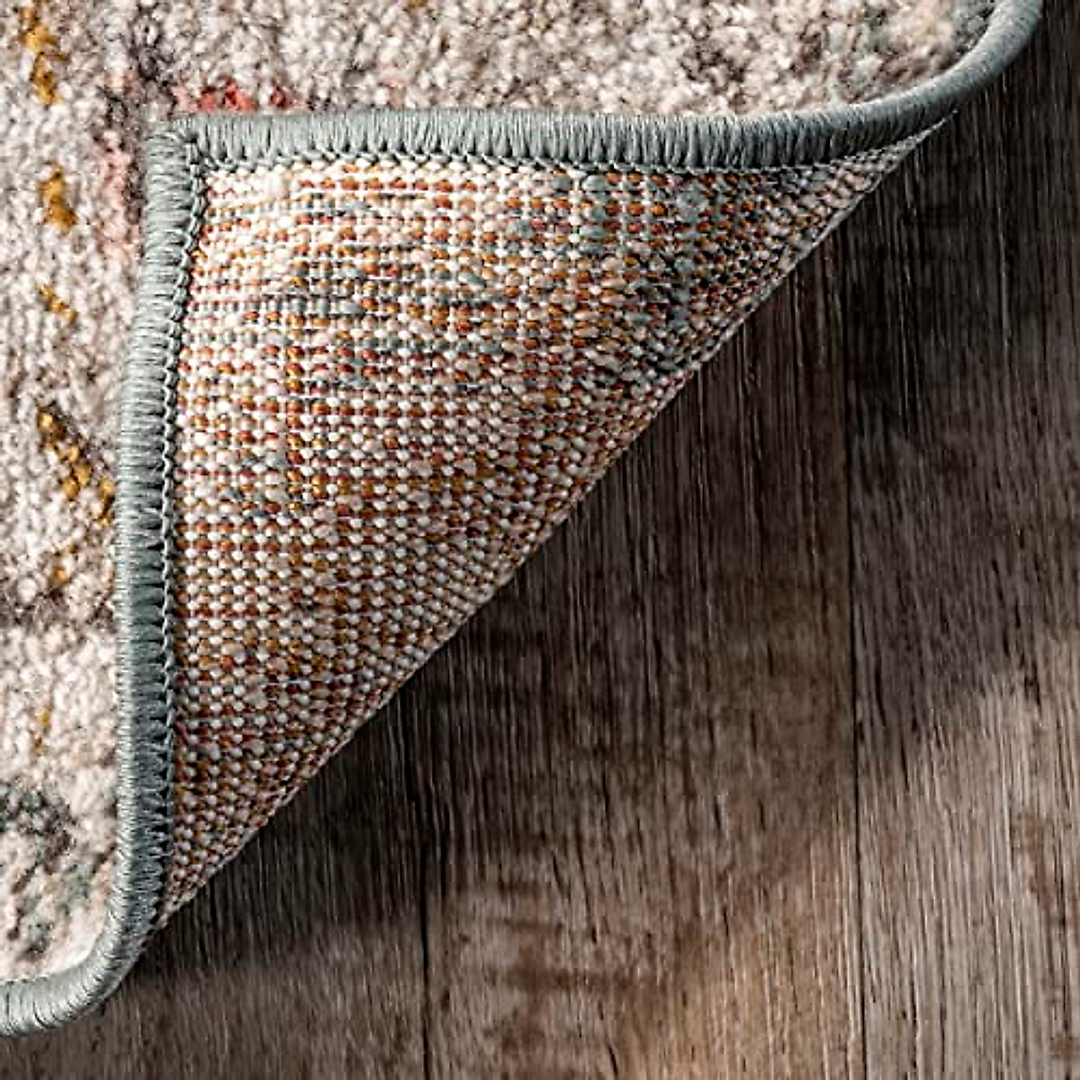 nuLOOM Justine Vintage Medallion Area Rug, 6' 7" x 9', Beige