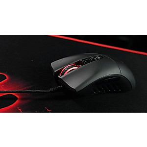 BLOODY SP30 Ergonomic Optical Switch Gaming Mouse - Fastest Mouse Switch in Gaming - Enthusiast Grade Sensor - 8 Programmable Buttons - Non-Slip Rubberized Black