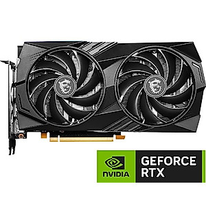 MSI Gaming GeForce RTX 4060 8GB GDRR6 128-Bit HDMI/DP Nvlink TORX Fan 4.0 Ada Lovelace Architecture Graphics Card (RTX 4060 Gaming X 8G)