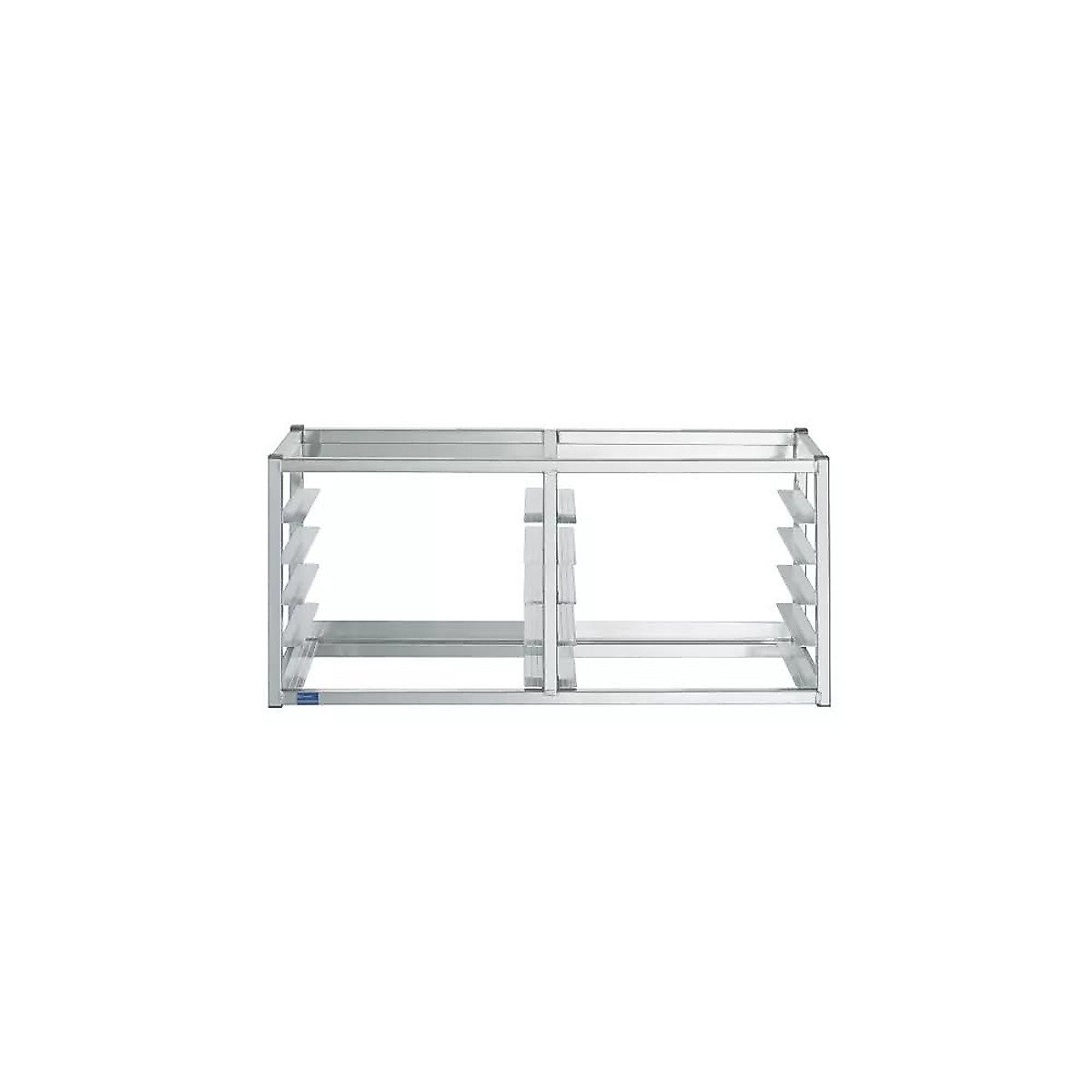 Express KitchQuip WALL MOUNTED SHEET BUN PAN RACK - FITS 10 HALF PANS - 40" X 13" X 18" | ALUMINIUM | NSF