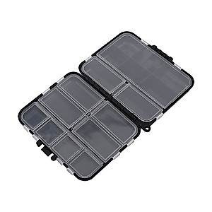 Tackle Boxes, Waterproof Fishing Tackle Storage Organizer with Dividers Handle Thicker Frame Portable Fishing Tools Container Tray Fishing Accessories Parts Box for Freshwater Saltwater