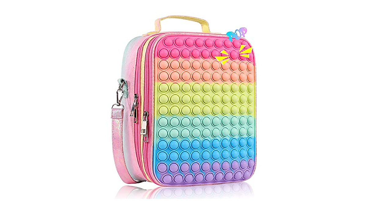 Rainbow Pop Lunch Box for Kids - Insulated & Fun