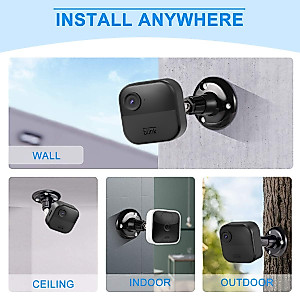 3rd & 4th Gen Blink Outdoor Camera Mounts, Aotnex All-New 360 Degree Adjustable Cover Surveillance Wall Mounts for Blink Outdoor Indoor Home Security Camera System (3 PCS, Black)