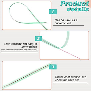 Frienda Vinyl Wrap Cutting Tape Edge Detailer Finish Line Vinyl Wrap Tool Car Wrap Tape for Car Auto Motorcycle Boat Graphic Decal(33 ft)