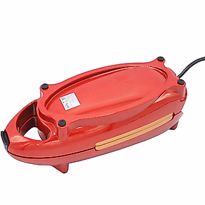 Candora Red Copper 5 Minute Chef Electric Frying Pan Smokeless Nonstick Pan Steak