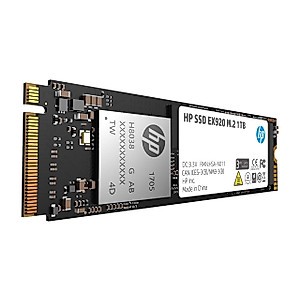 HP EX920 M.2 1TB PCIe 3.1 X4 Nvme 3D TLC NAND Internal Solid State Drive (SSD) Max 3200 Mbps 2Yy47Aa#ABC