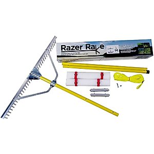 Jenlis Razer Rake - Collapsible All-Purpose Aluminum Lake and Landscape Weed Rake
