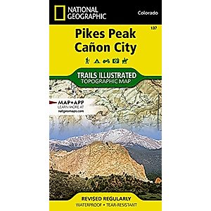 Pikes Peak, Cañon City Map (National Geographic Trails Illustrated Map, 137)