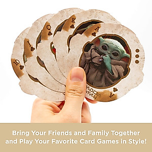 AQUARIUS Star Wars Playing Cards - The Mandalorian 'Baby Yoda' The Child Shaped Deck of Cards for Your Favorite Card Games - Officially Licensed Star Wars Merchandise & Collectibles