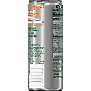 V8 +SPARKLING ENERGY Orange Pineapple Energy Drink, Made with Real Vegetable and Fruit Juices, 11.5 FL OZ Can (Pack of 12)