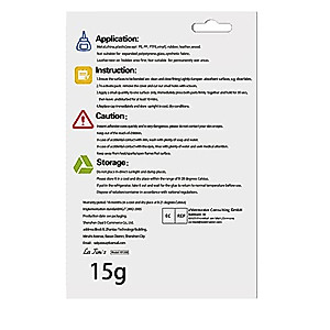 Super Glue, 15 Gram, Clear, Dries in Just 10 Seconds, Instant Bond Strong Adhesive for Plastic, Wood, DIY & Crafts