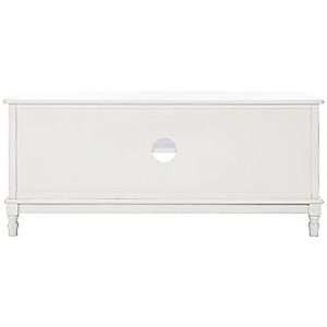 SAFAVIEH Home Collection Magnolia Distressed White 2-Door 2-Shelf Media Stand (up to 55-inch Flat Screen TV)