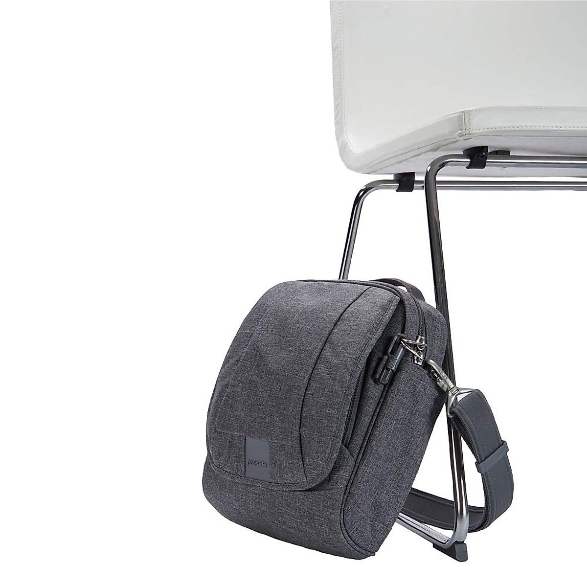 Pacsafe unisex adult 7 Liter Crossbody / - Fits Inch Tablet for Women & Men Metrosafe LS200 Anti Theft Shoulder Bag Color Black 30420100, Black, One Size US