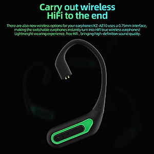 KZ AZ10 Bluetooth 5.2 earhooks Earbuds Earphones aptX with Mic 0.75/0.78mm 2PIN Connector (C PIN)