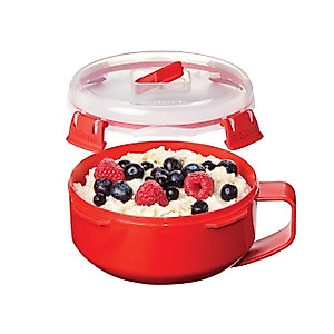 Sistema Red/Clear Microwave Porridge Bowl 850 ml