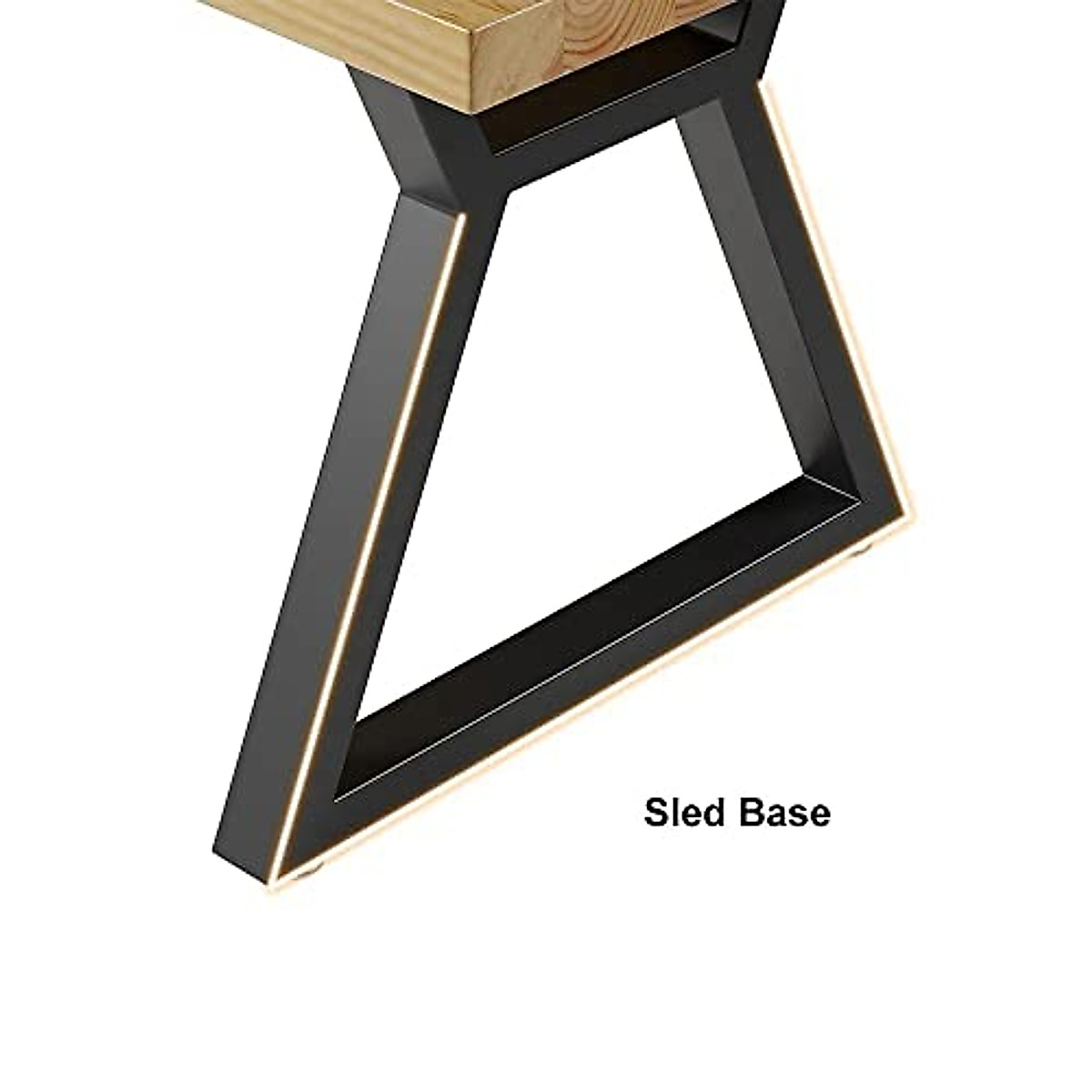 homary 70.9" Natural Industrial Dining Table for 6-8 People, Rectangular Wood Kitchen Table with Metal Legs