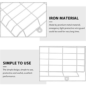 Wire Guard for Exit Sign Emergency Light Metal Wire Guard Damage Stopper Exit Sign Damage Cage Wall Mounted Emergency Signal Protective Cover