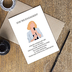 Funny Engagement Card, Hilarious Bridesmaids Movie Engagement Card, Engagement Party Card