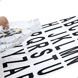 10 Sheet 3 Inch Mailbox Numbers and Letters Cut Classic Style Self-Adhesive Vinyl Waterproof Stickers Letter Decals Sticky for Outside Signs, Window, Door, Car, Truck, Home, House Address (Black)