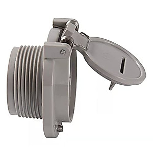 ATIE Pool Free Rotation Snap-Lock Vacuum Vac Lock Safety Wall Fitting W400BLGP for Most Zodiac, Hayward, Pentair Suction Pool Cleaners (Light Gray)