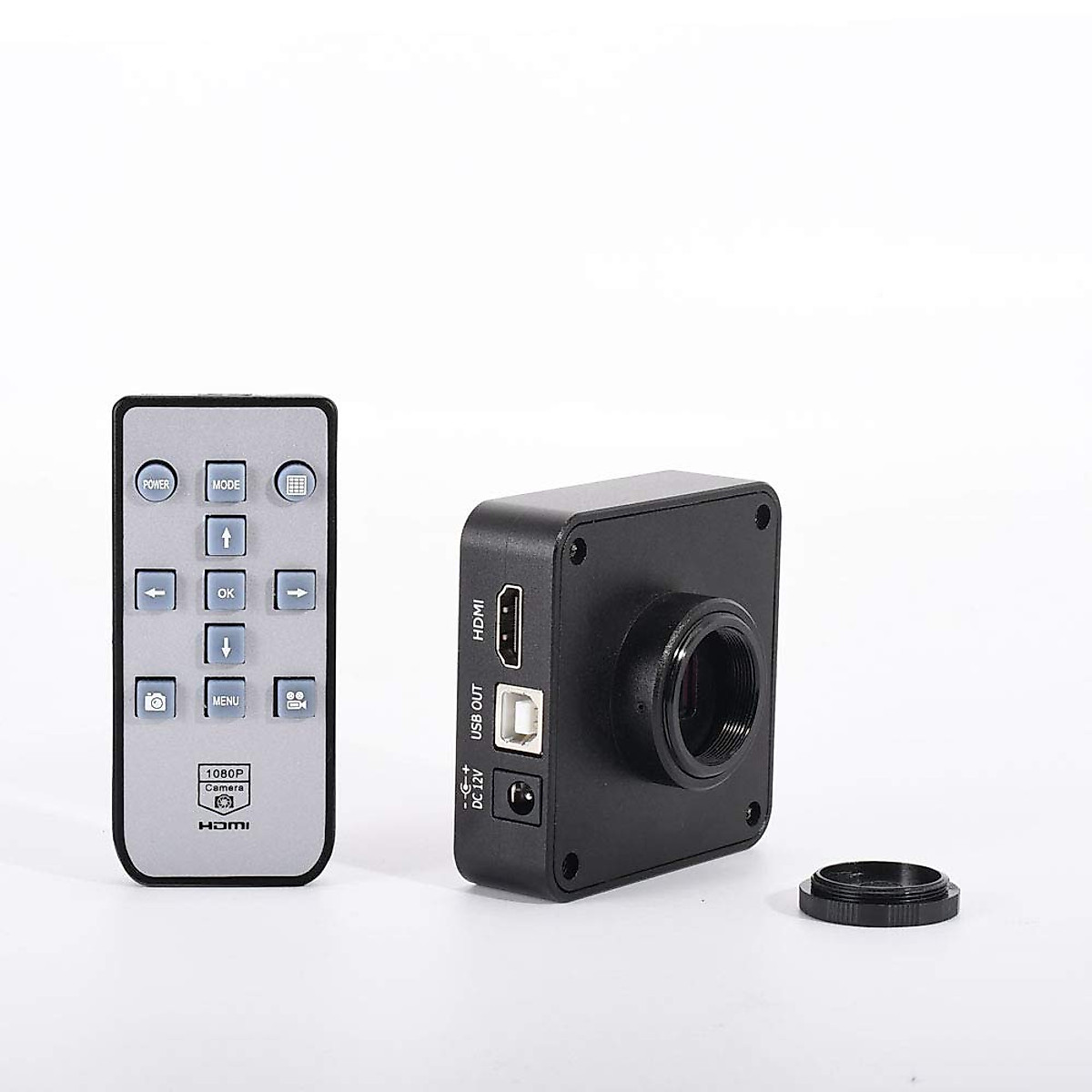 HAYEAR 34MP 1080P 60FPS 2K Full HD HDMI USB C-Mount Electronic Industry Microscope Camera for PCB Repair Soldering Remote Controller