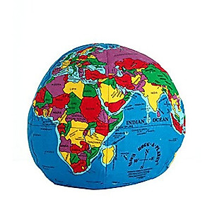 Hugg-A-Planet Classic Political Earth - The Original Soft & Huggable Planet Earth. 600 Places Labeled. Educational Toy for Kids 3+, Teens, Adults, Teachers and Parents.