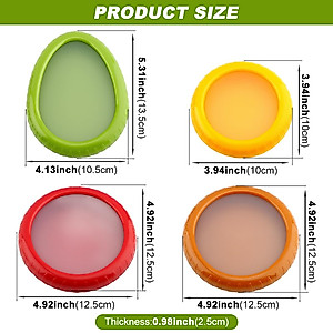 JIANWEI Avocado Storage Container-4pcs Fruit and Vegetable Storage Containers, Reusable Refrigerator Lemon Keeper Onion Storage Containers With Lid Easy To Clean For Apples, Tomato(4)