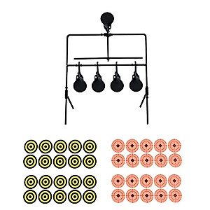 KNINE OUTDOORS Resetting Shooting Target Airsoft Rimfire Pellet BB Gun Target, Rated for .22 .177 Caliber (Airgun)