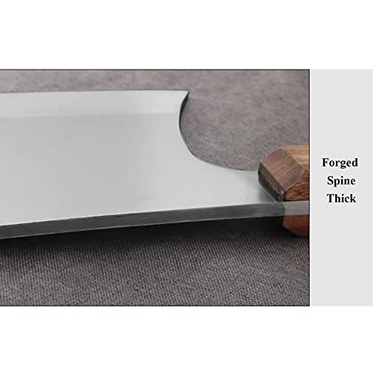 MLG Tools Bone Knife, Full Tang Meat Cleaver Knife Heavy Duty Bone Axe Butcher Cleaver, for big bone and frozen meat