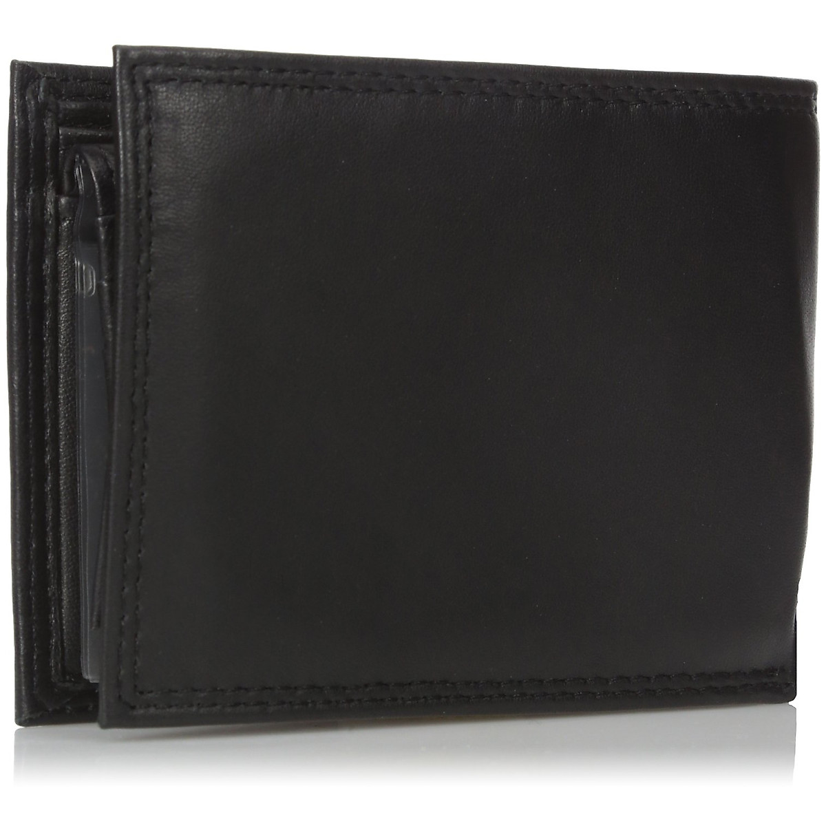 Buxton Men's Emblem Double Id Billfold Wallet, Black, One Size