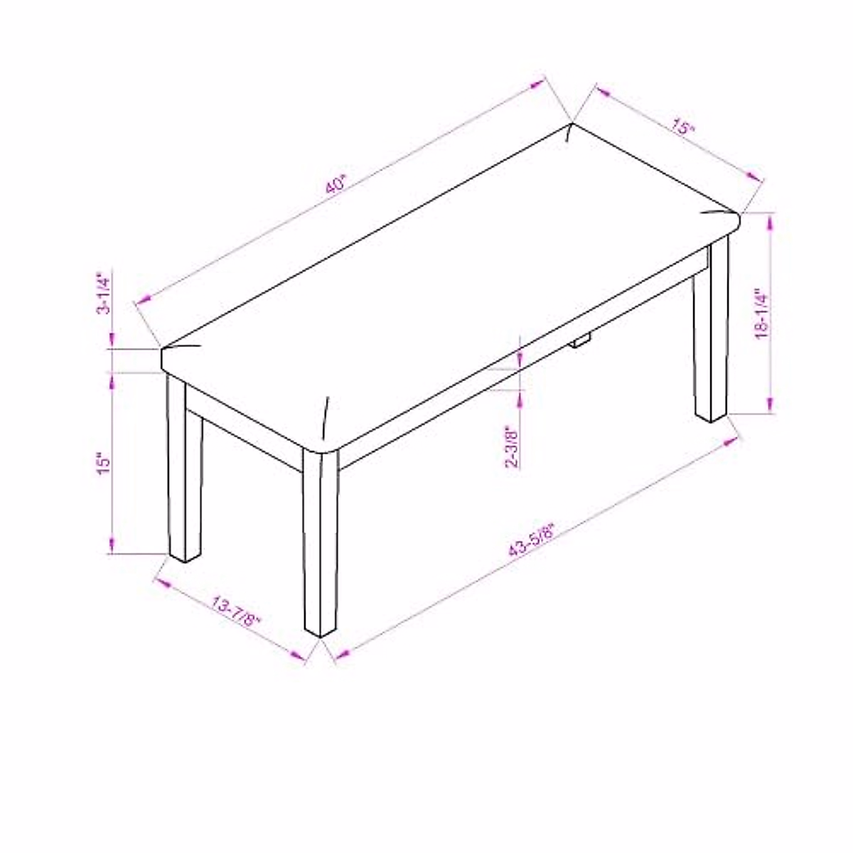 ECLY. Woven Bench for Bedroom End of Bed Bench 39.5" Wooden Bench ndoor Dinning Bench Entrywway Bench with Solid Rubber Wood leas Bed Bench forBedroom Entryway Living Room Kitchen