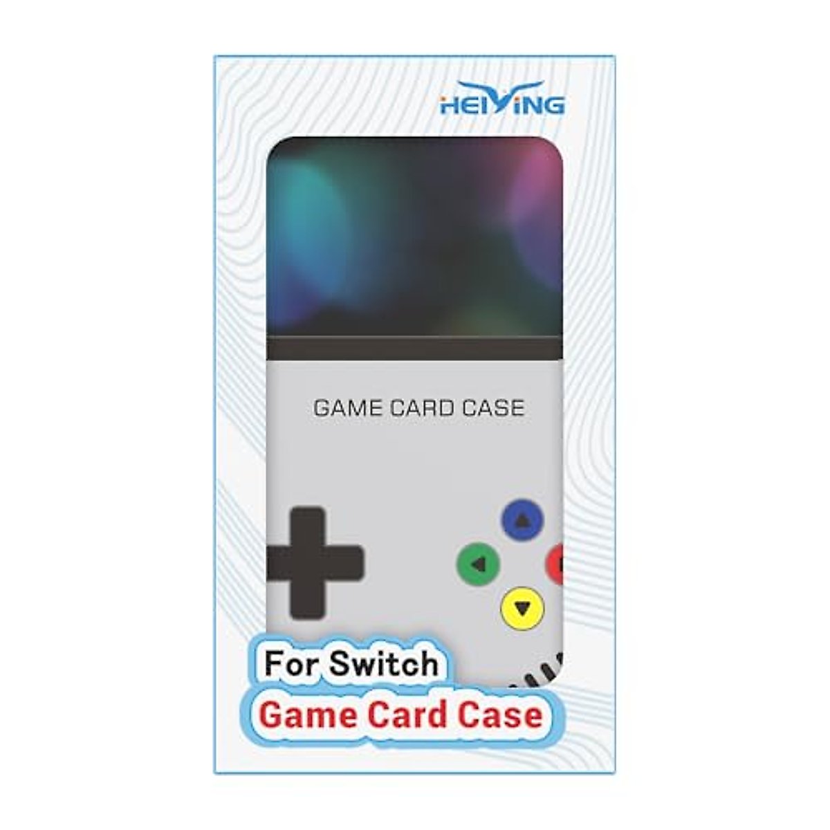 HEIYING Switch Game Card Case for Nintendo Switch / OLED / Lite,Customized Pattern Portable Travel Carry Case with 72 Game Card Slots and 24 Micro SD Cards Slots