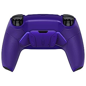 eXtremeRate Galactic Purple Rubberized Grip Programable RISE4 Remap Kit for PS5 Controller BDM-010 BDM-020, Upgrade Board & Redesigned Back Shell & 4 Back Buttons for PS5 Controller -NO Controller