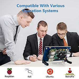 Miuzei Touchscreen with Fan, 5 inch IPS Touch Screen LCD Display, 800X480 Capacitive Monitor, DSI Connection Gaming Screen