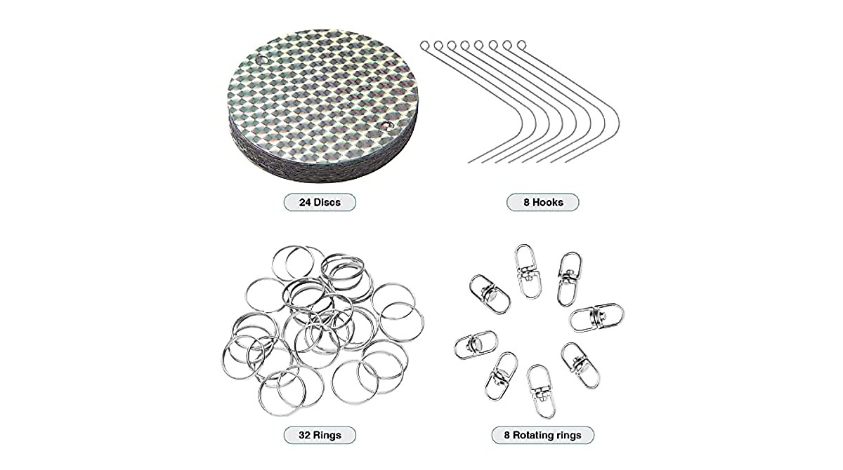 Bird Scare Devices,Woodpecker Outdoor Reflective Discs-Reflector ...