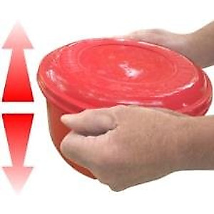 Kernel Catcher Popcorn Bowl-- Dentist Invented, Dishwasher Safe, Recycled Material (Blue)