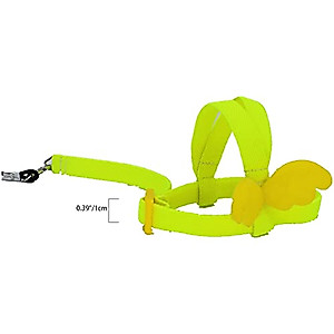 Clpoawc Parrot Bird Harness and Leash Adjustable Bird Harness Leash Outdoor Flying Kit Training Rope for Parrot Budgie Lovebird Cockatiel Macaw Parakeet(Yellow)