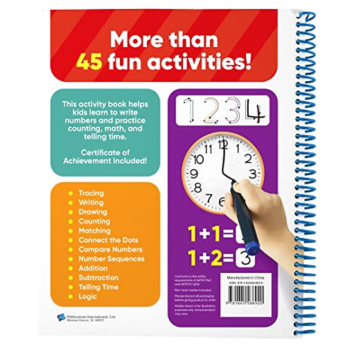 Brain Games Wipe-Off - Learn to Write: Numbers (Kids Ages 3 to 6)